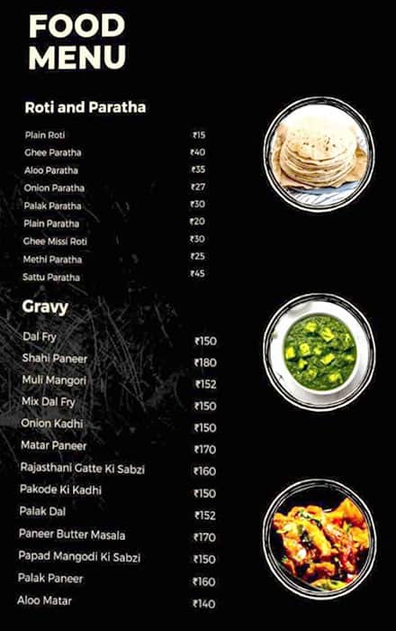 Menu of Bhagya Fast Food, Kengeri, Bangalore