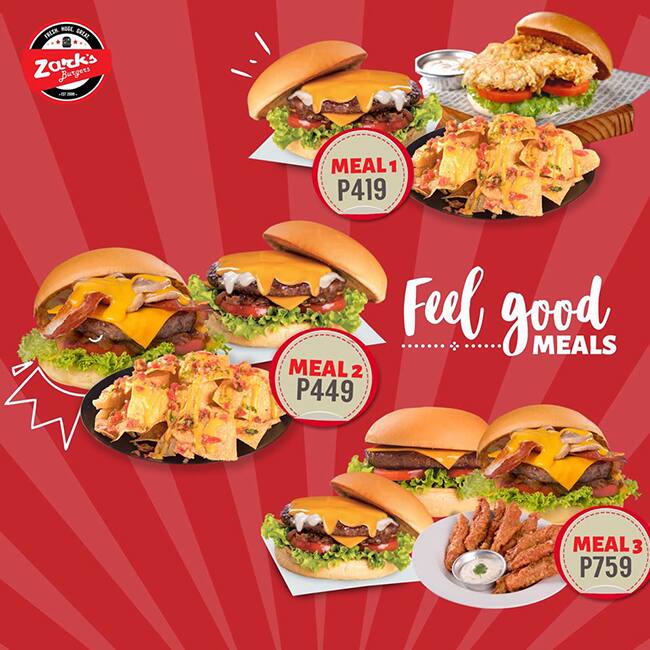 Menu at Zark's Burgers, Pasay, G/F North Wing