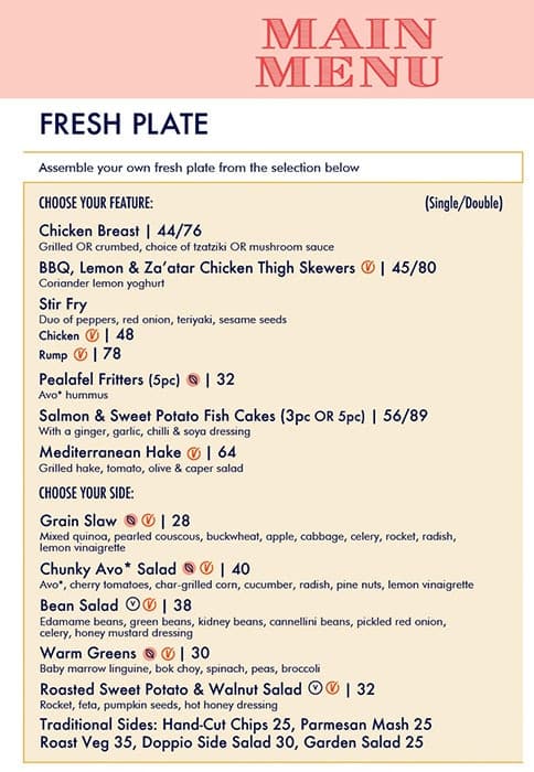 Menu at Doppio Zero, Pearls Umhlanga restaurant, Durban