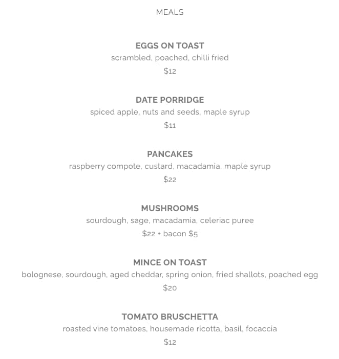 Menu at The Botanist pub & bar, Auckland