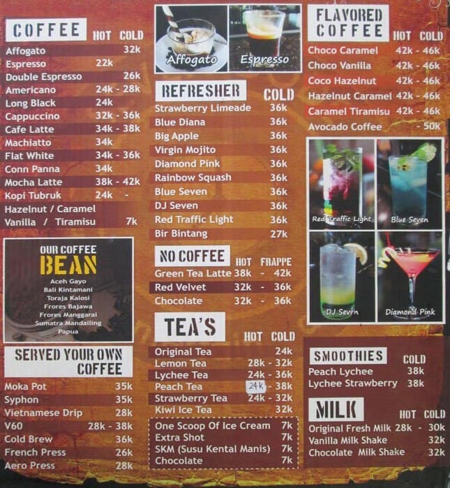Seven Code Coffee and Resto Menu - Zomato Indonesia