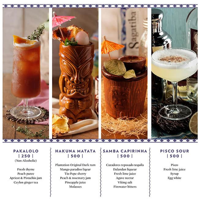 Menu at Samba Shangri-La Fort restaurant, Taguig