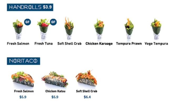 Menu at Sushi Jiro restaurant, Malvern East, FB182/1341 Dandenong Rd