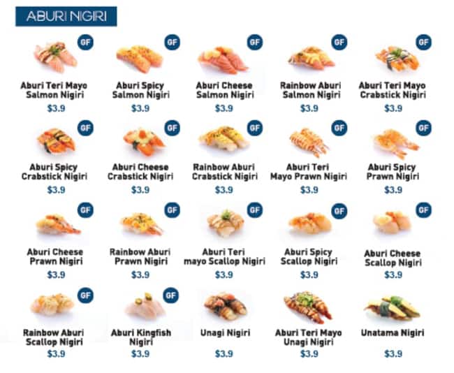 Menu at Sushi Jiro restaurant, Malvern East, FB182/1341 Dandenong Rd