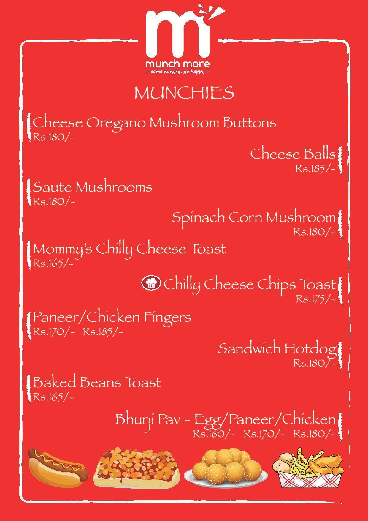 Munch More Menu, Menu for Munch More, Jubilee Hills, Hyderabad - Zomato