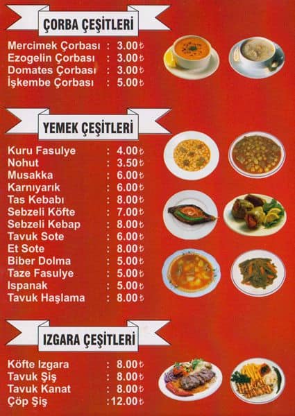 Menu at Karadeniz Pide Kebap Ve Yemek Salonu, Istanbul, Hüsambey Mah ...