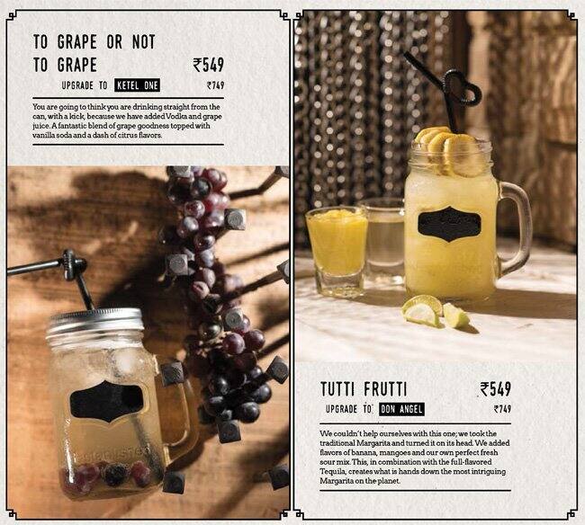 Menu at Ohri's Ming's Court Banjara Hills, Hyderabad