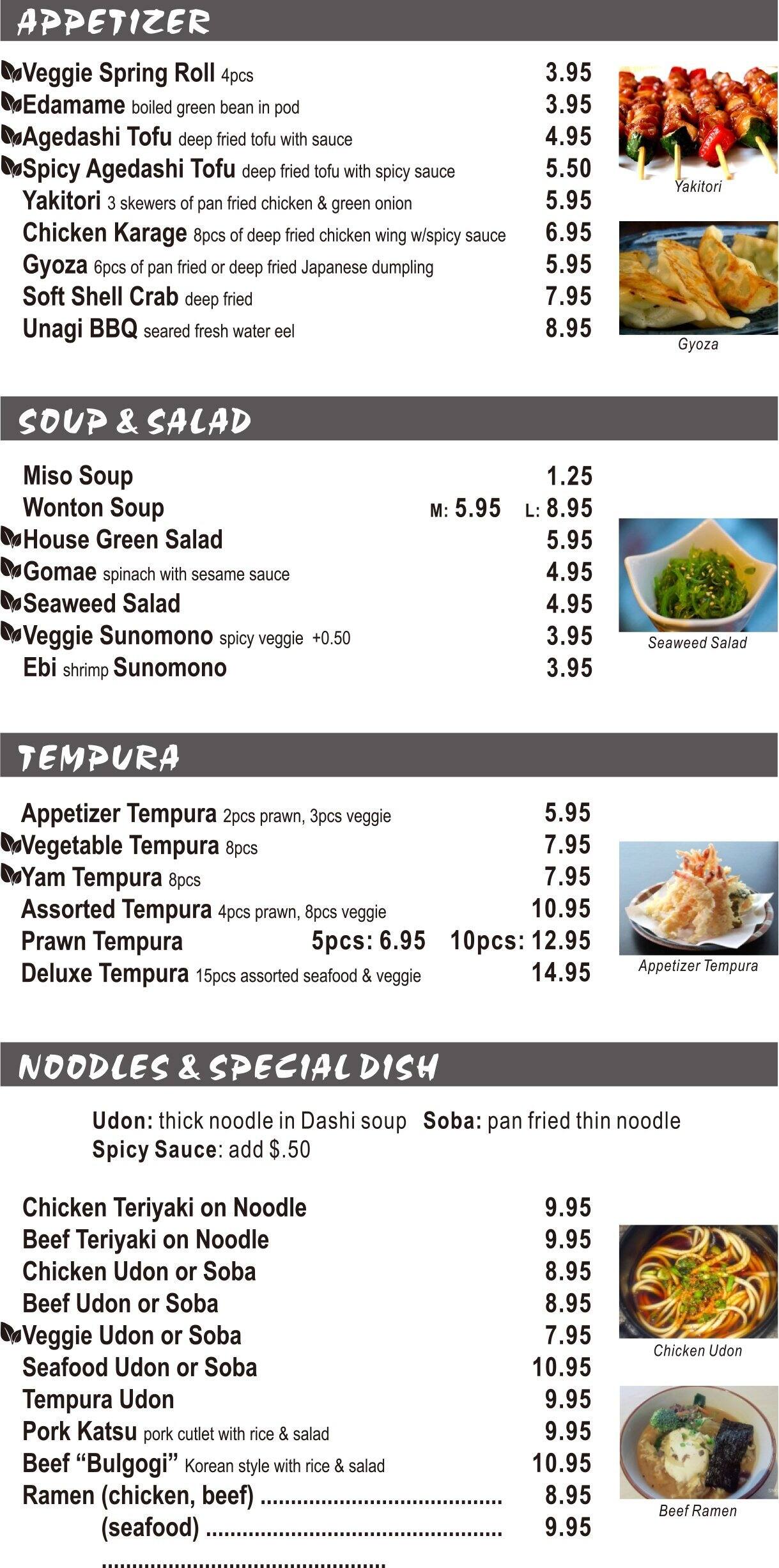 Bento Express Menu, Menu for Bento Express, Abbotsford, Abbotsford ...