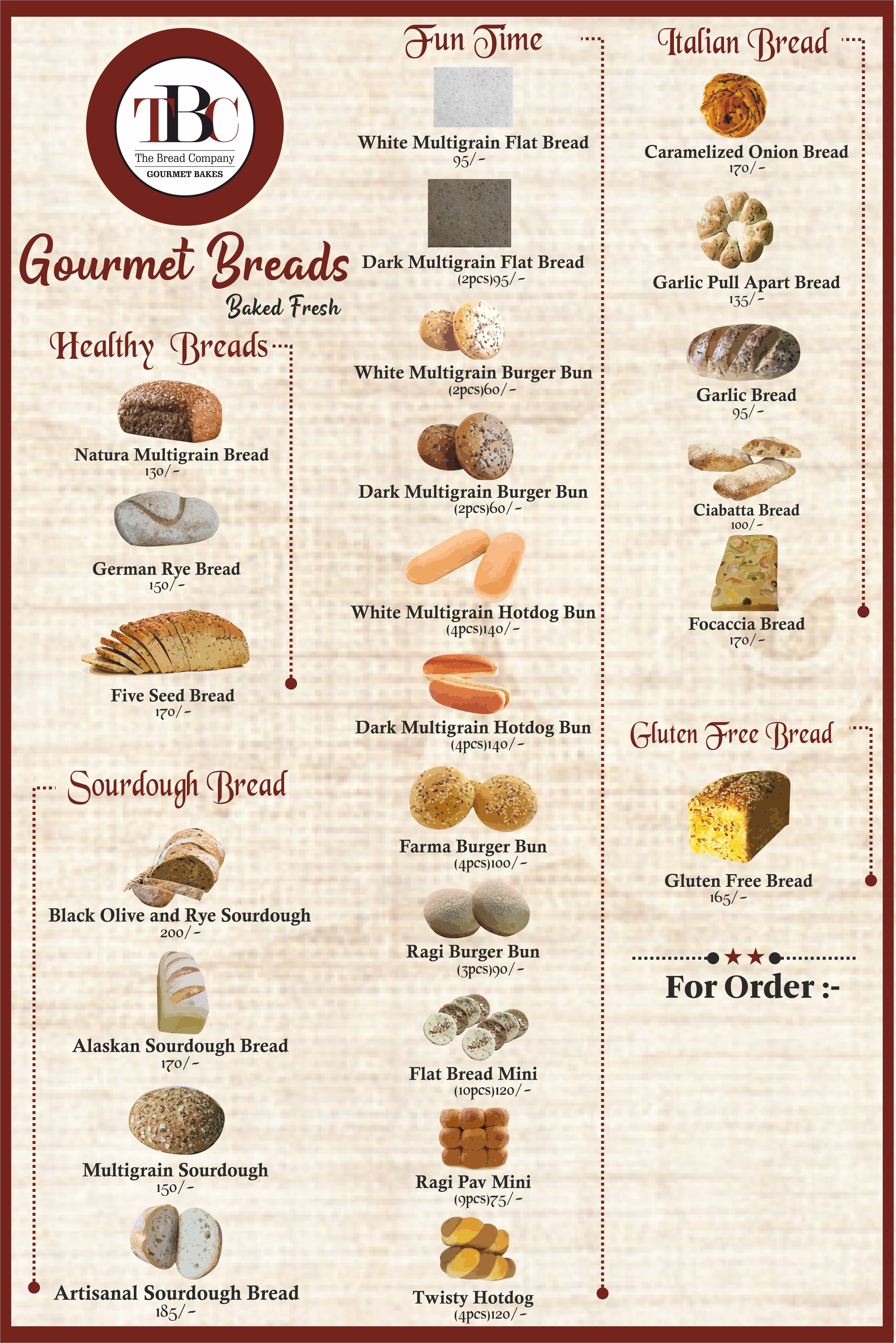 Menu of TBC:The Bread Company, Naraina, New Delhi