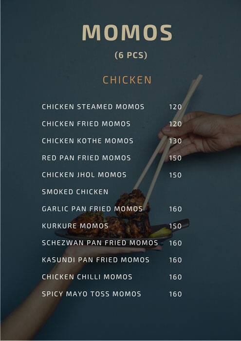 Menu at Rikki's, Chennai, 213