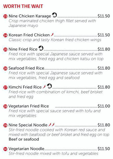 Menu at Panini Panini cafe, South Yarra