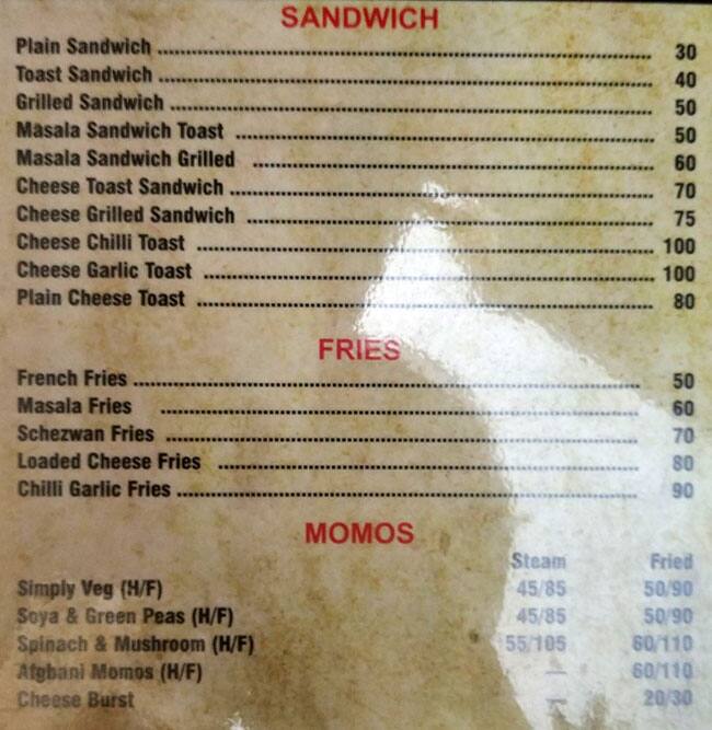 Menu of Steam Fried & Toast, Khopat, Thane West, Thane