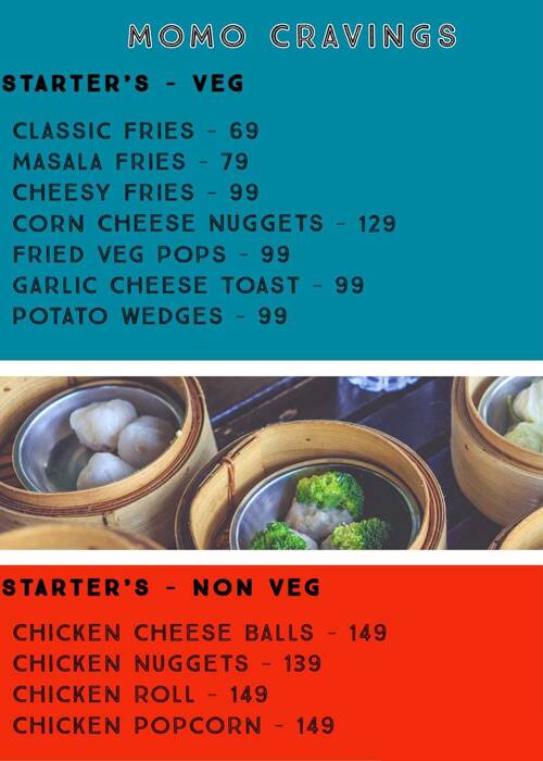 Menu at Momo Cravings, Perungalathur