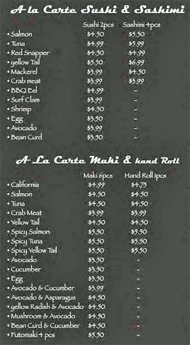 Sushi Kai Menu, Menu for Sushi Kai, Yonge & Eglinton, Toronto ...