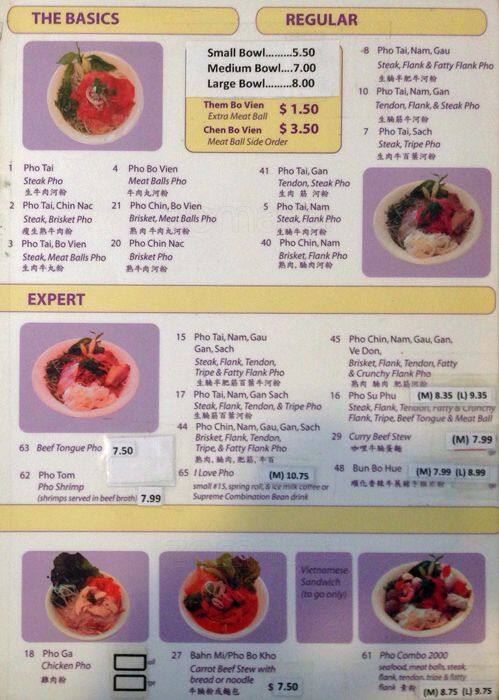 Pho House Menu, Menu for Pho House, Renton, Renton - Urbanspoon/Zomato
