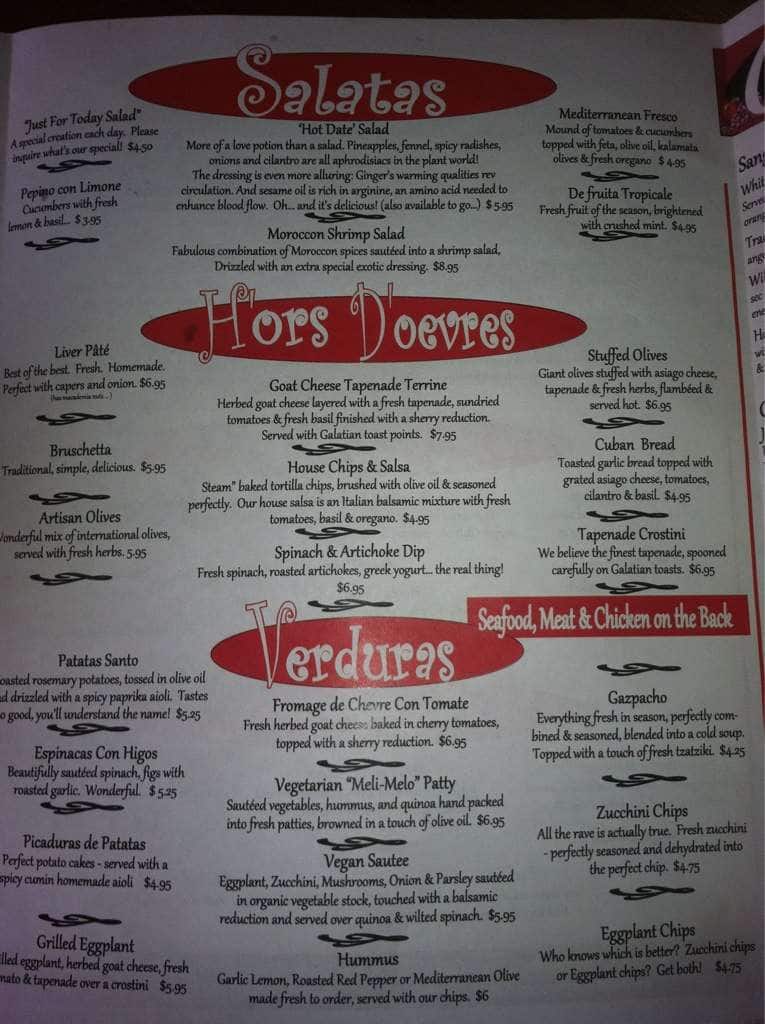 Menu at Chill Restaurant & Bar, Saint Pete Beach, 357 Corey Ave