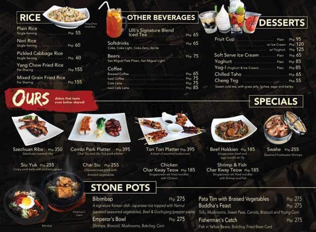 Menu at Laguna Catering restaurant, Cebu City, Laguna Culinary Center ...