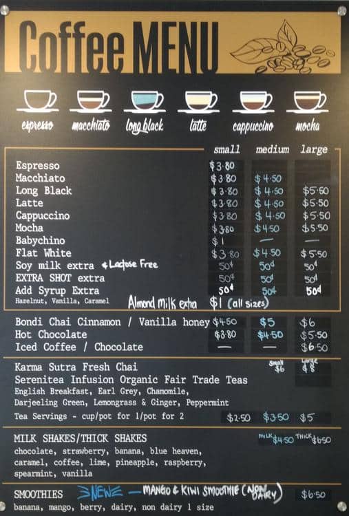 Menu at Ramble On Café restaurant, Upper Ferntree Gully