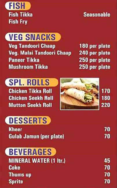 Menu of Chotiwala The Famous Foodies, Sector 7, Faridabad