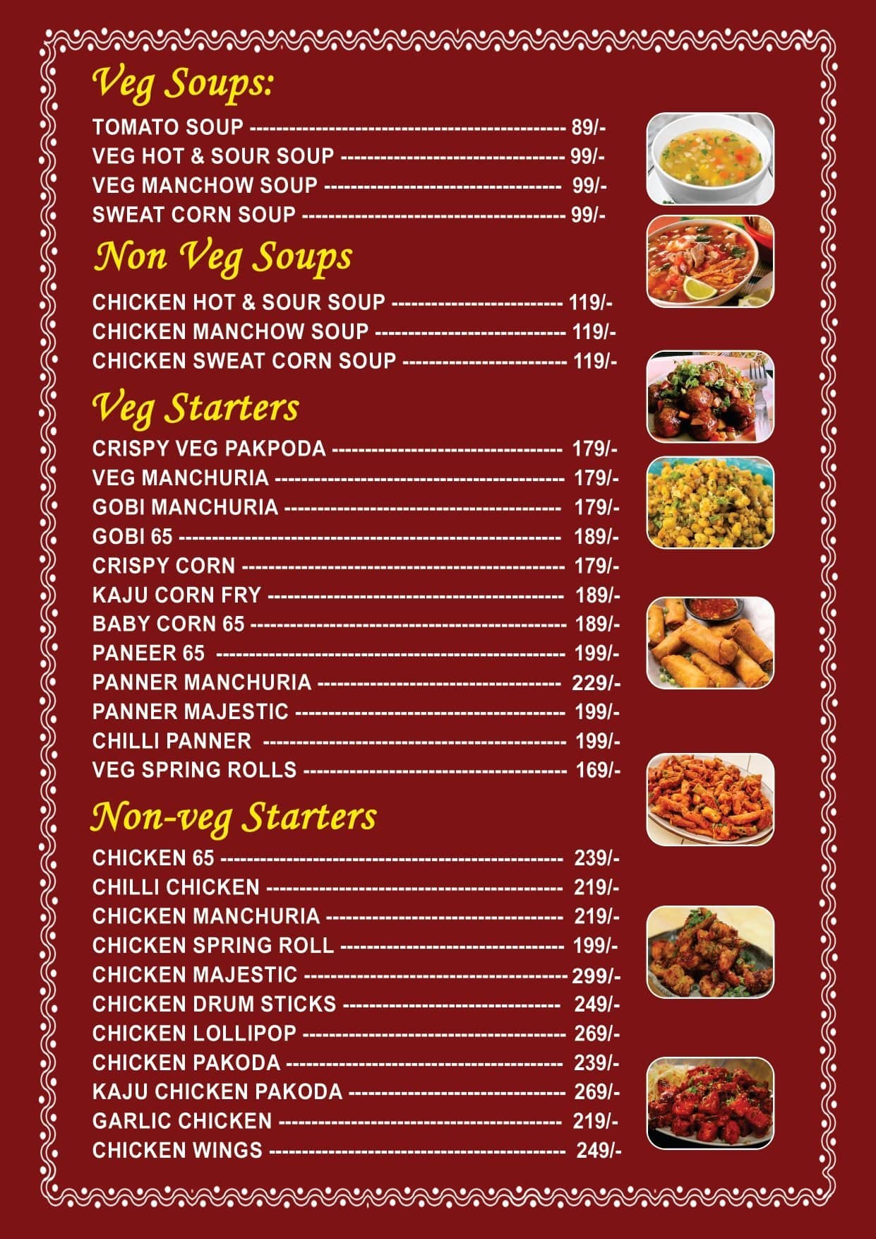 Menu of Parivar Mandi & Multicuisine Restaurant, Kukatpally, Hyderabad