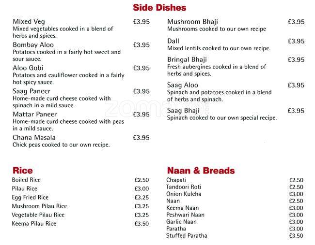 Menu at Britannia International Hotel restaurant, London, Marsh Wall