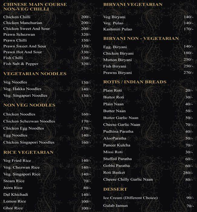 Menu at Dawat Restaurant, Pune, Shop No 4