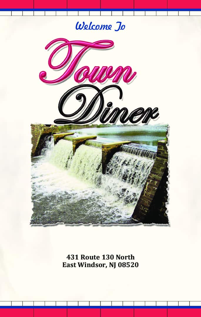 Menu at Town Diner restaurant, East Windsor