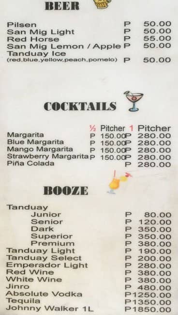 Menu at Barbeque Boss, Cebu City, Gov Cuenco Avenue