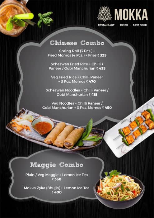 Menu of Mokka Cafe & Restaurant, Nungambakkam, Chennai
