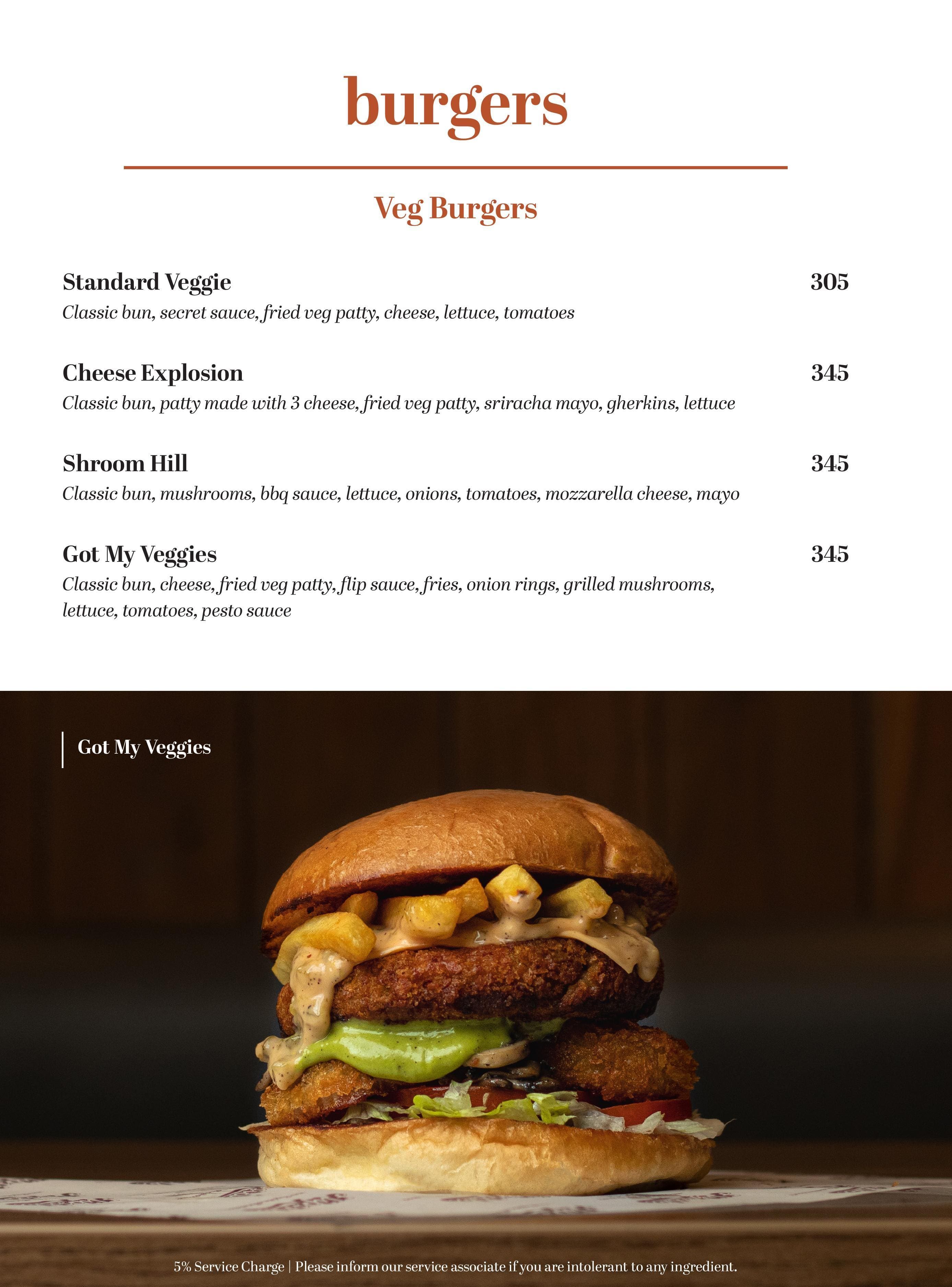 Menu of Flipside, Nungambakkam, Chennai
