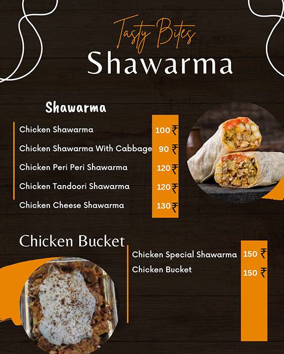 Menu of Tasty Bites Shawarma, Badlapur, Thane