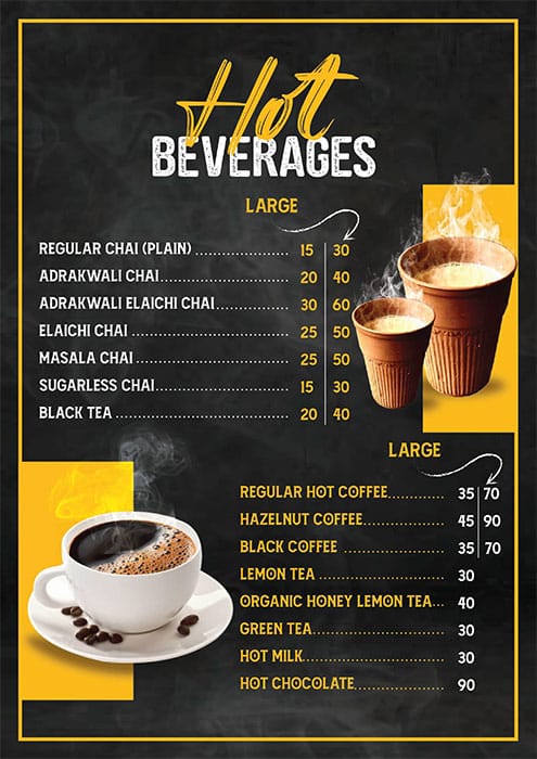Menu of Chai Chaska Cafe, Wakad, Pune