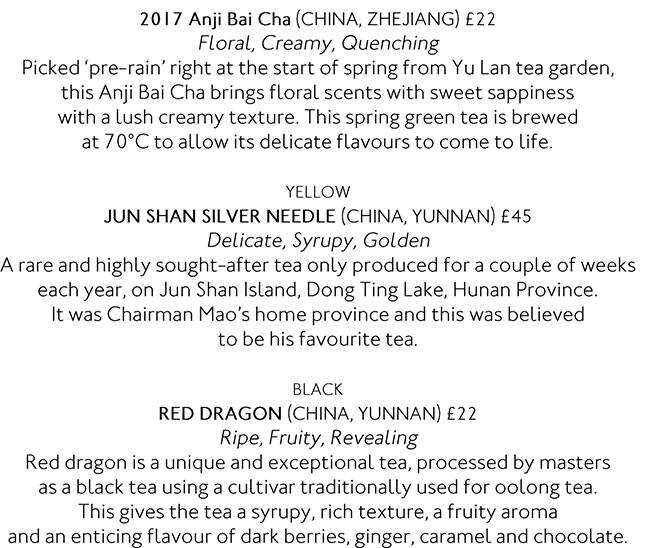 Menu at Collins Room restaurant, London, The Berkeley