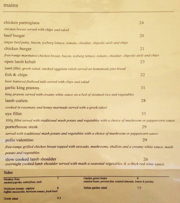 Menu at Fat Monkey restaurant, Hawthorn East, Tooronga Village Shopping ...