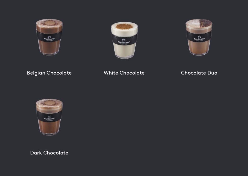 Menu at Hudsons Coffee restaurant, Brisbane City, 111 George St