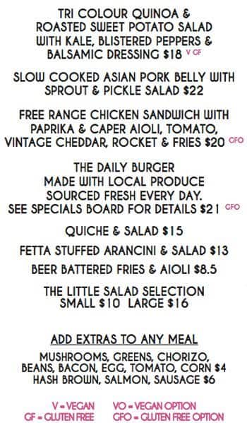 Menu at Little Stove restaurant, Bicton