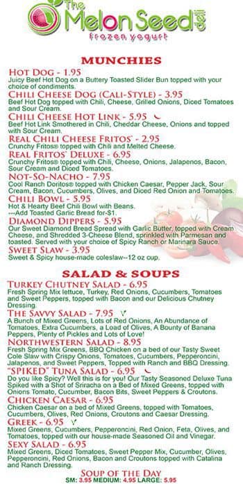 The Melon Seed Deli Menu, Menu for The Melon Seed Deli, Tacoma, Tacoma ...