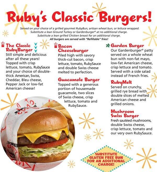 Menu At Ruby s Diner Fast Food Laguna Hills Laguna Hills Mall 1840 Menu At Ruby s Diner Fast Food Laguna Hills Laguna Hills Mall 1840