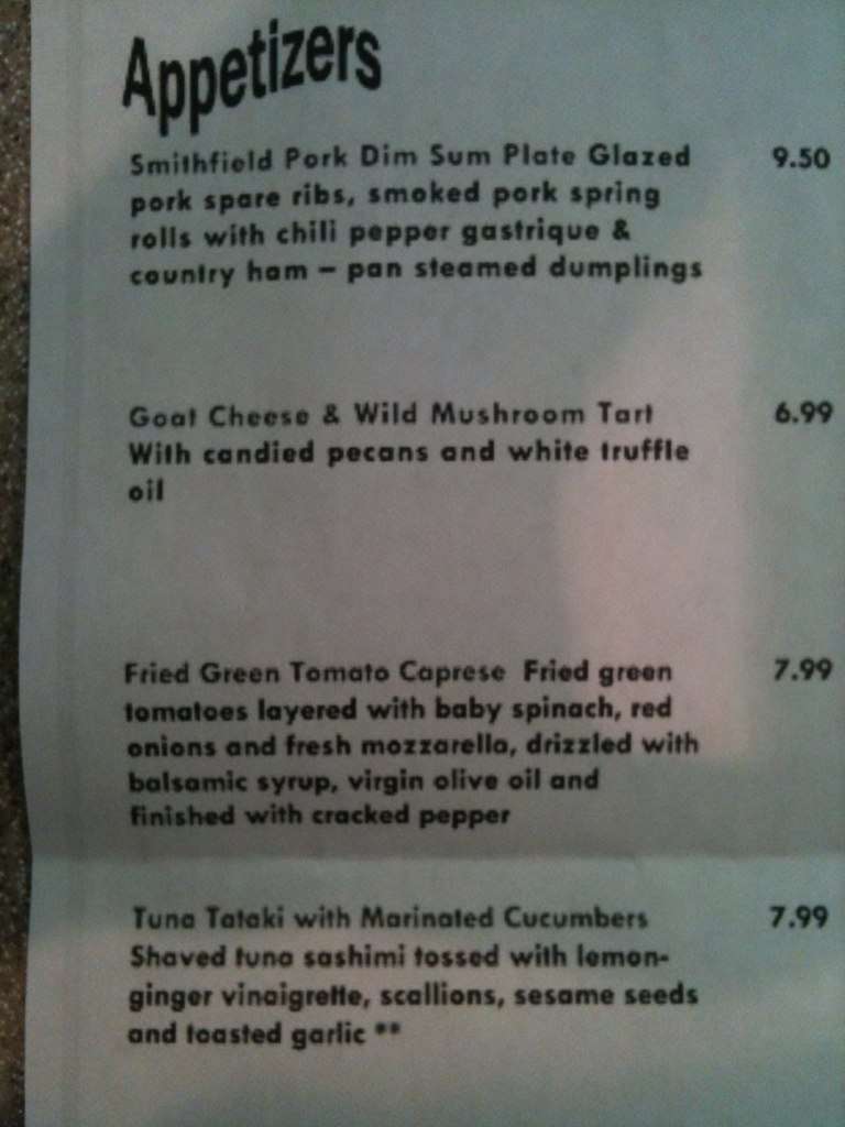 Menu at Smithfield Gourmet Bakery and Cafe, Smithfield