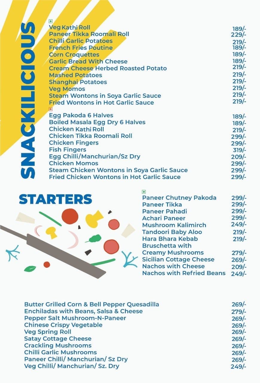 Menu of SMP Express, Goregaon East, Mumbai