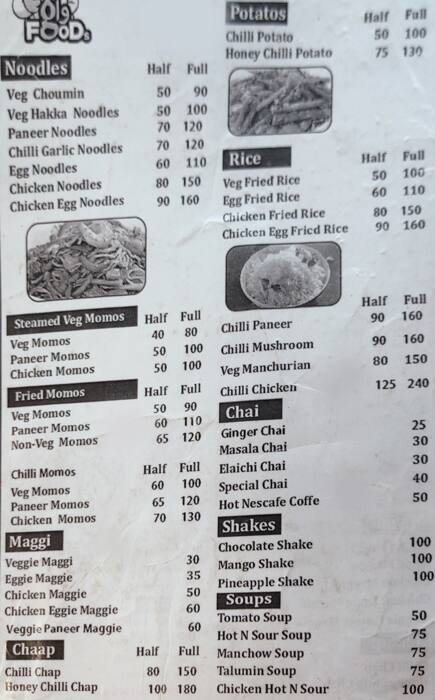 Menu of Chinese Hut, Vasundhara Enclave, New Delhi