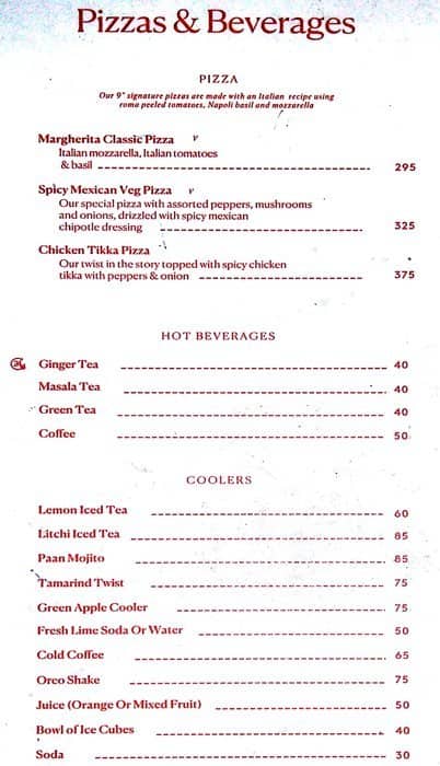 Menu at The COURTYARD, Kolkata, 5a