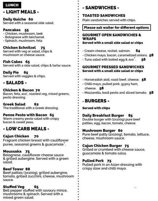 The Daily Coffee Café, Durbanville, Cape Town - Zomato SA