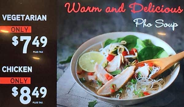 Menu at La Prep cafe, Markham, 675 Cochrane Dr