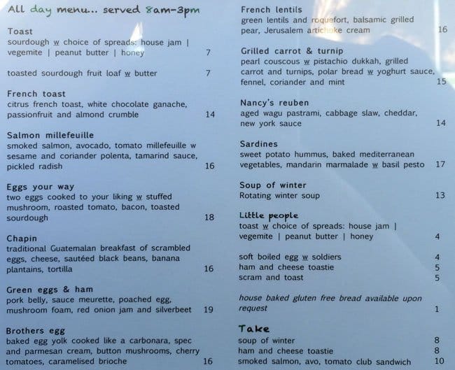 Brother Nancy Menu, Menu for Brother Nancy, West Footscray, Melbourne ...