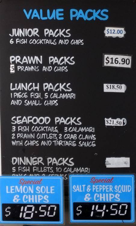Menu at Deep Sea Food restaurant, Freshwater