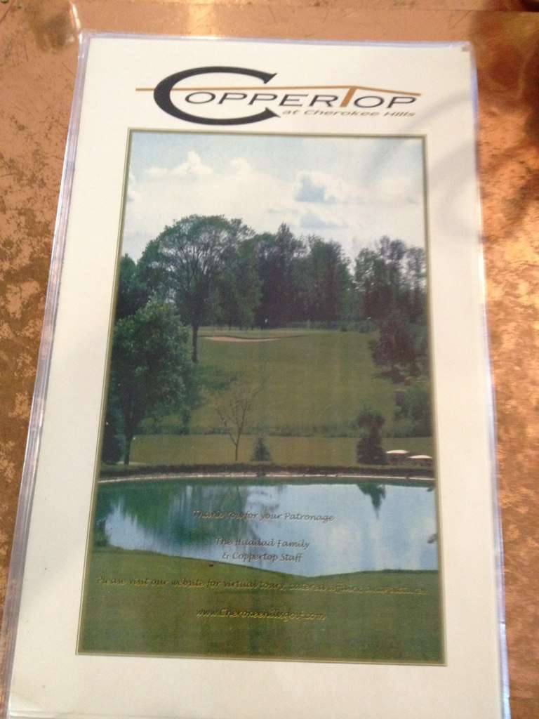 Menu at Coppertop Golf Club, Brunswick