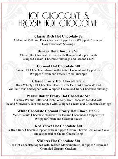 Menu at Sugar Factory restaurant, Orlando, International Dr #70