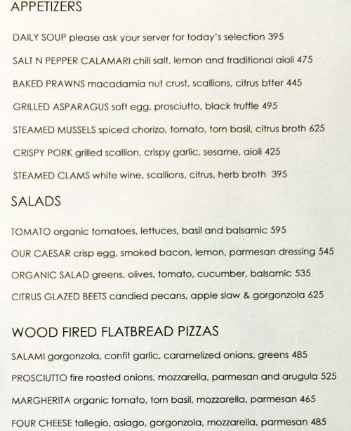 Menu at Abaca Resort Mactan restaurant, Lapu-Lapu City