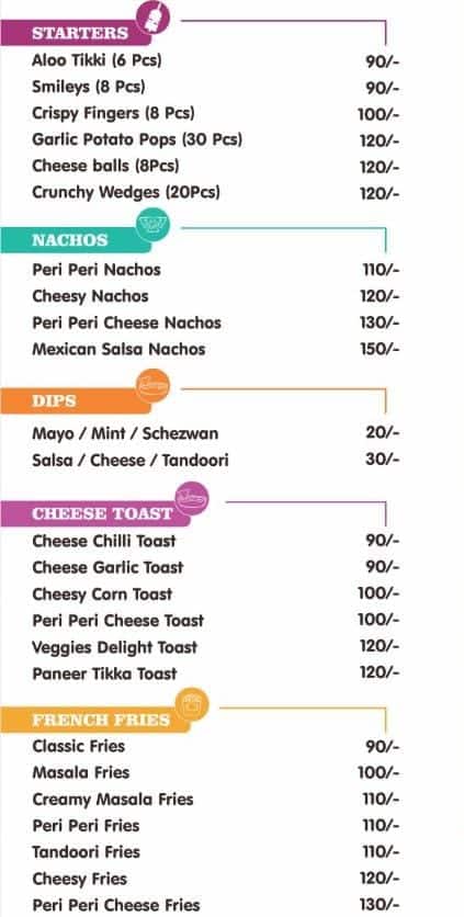 Menu of Cafe Blush, CIDCO, Aurangabad